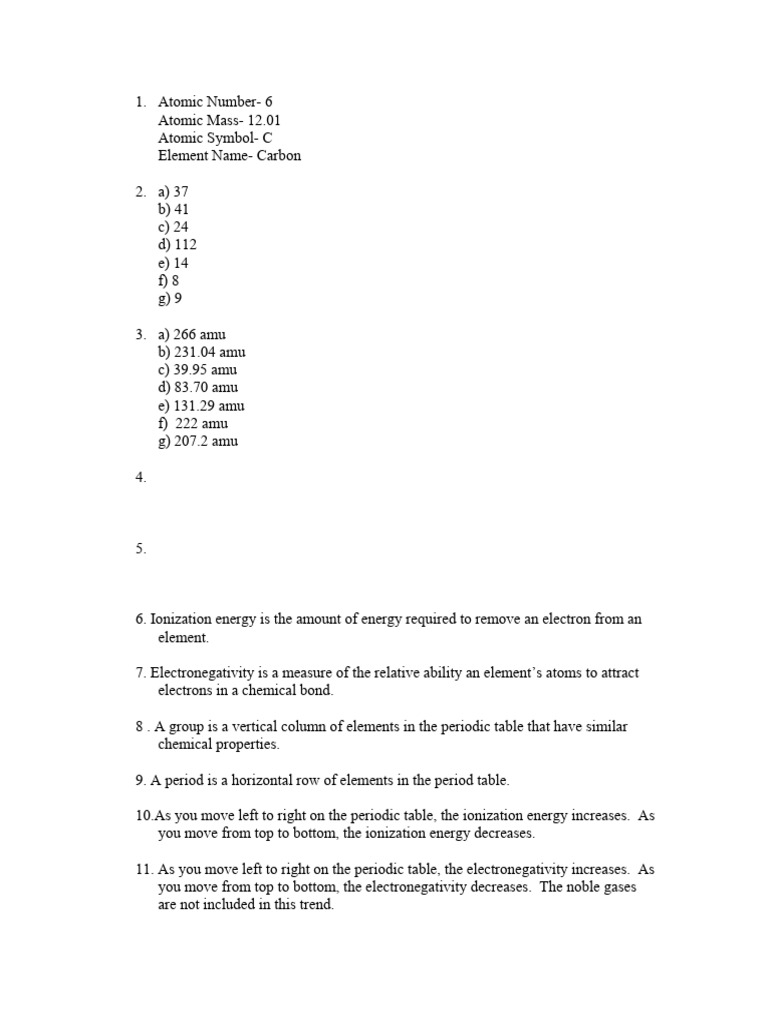 Review Answers All | PDF | Nuclear Physics | Radioactive Decay
