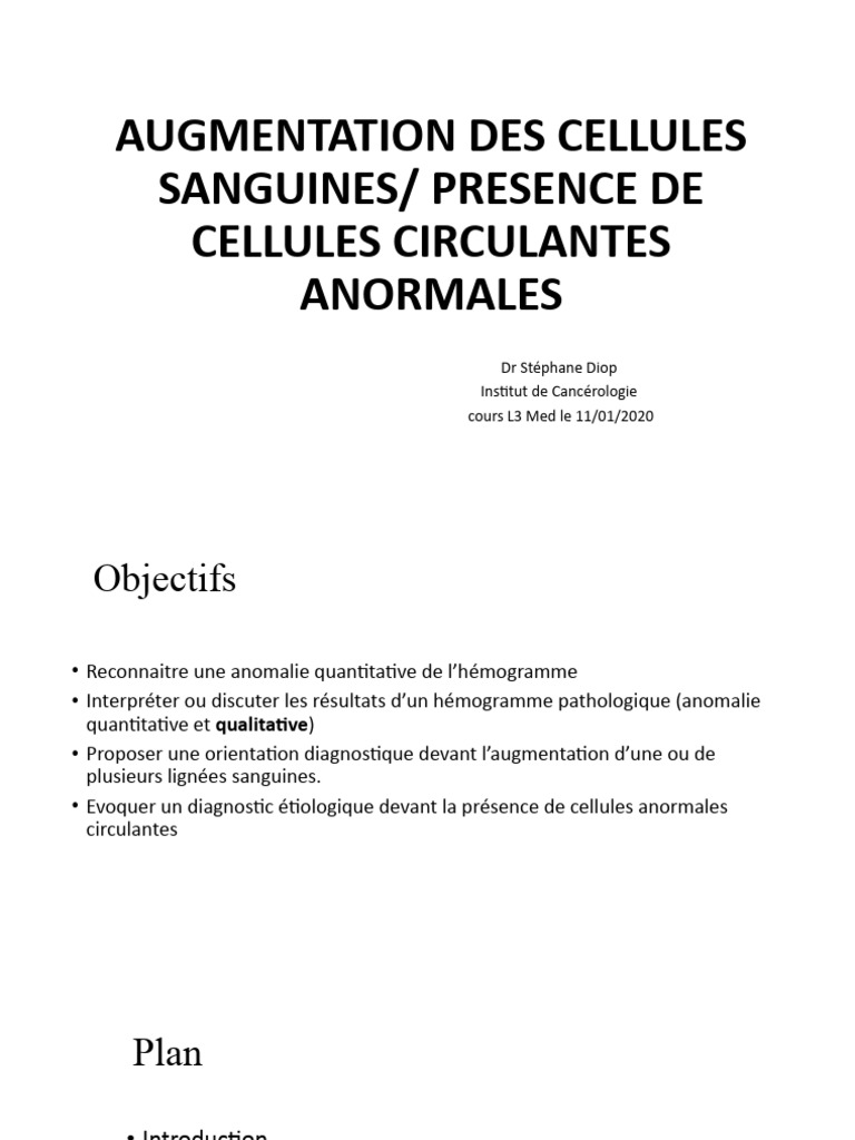 Augmentation Des Cellules Sanguines | PDF | Leucémie | Médecine