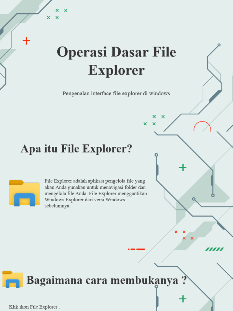 Operasi Dasar - File Explorer | PDF | Karier & Perkembangan | Komputer