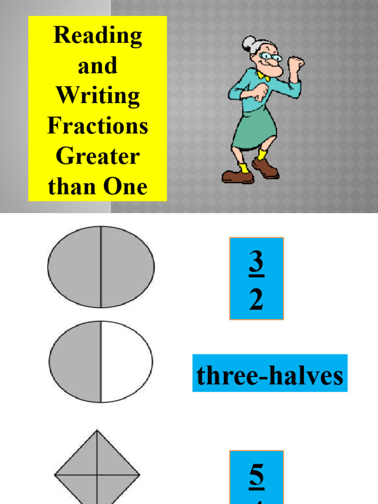 Lesson 57. Reading and Writing Fractions That Are Greater To One | PDF