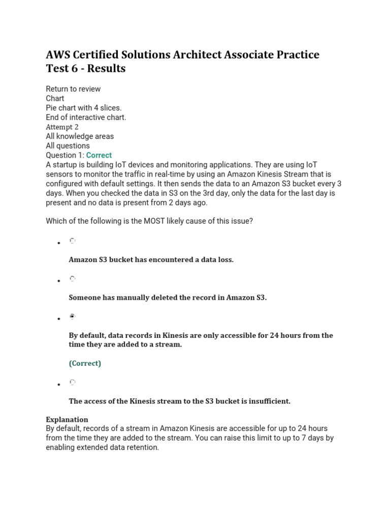Aws Certified Solutions Architect Associate Practice Test 6 Pdf Transport Layer Security
