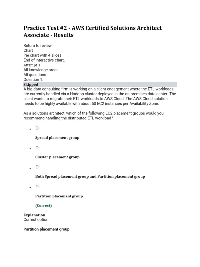 AWS Solutions Architect Practice Test 2 | PDF | Domain Name System ...