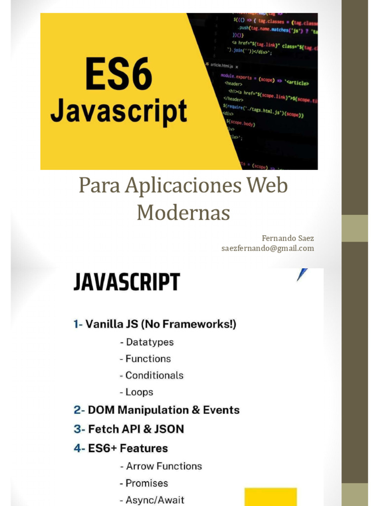 2022 Diapo 1 Javascript Avanzado | PDF | Script Java | Programación de computadoras