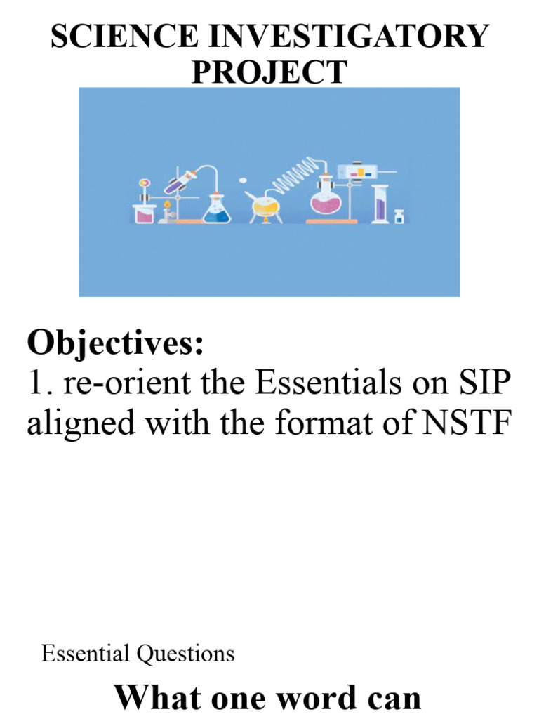 Science Investigatory Project | PDF | Hypothesis | Science