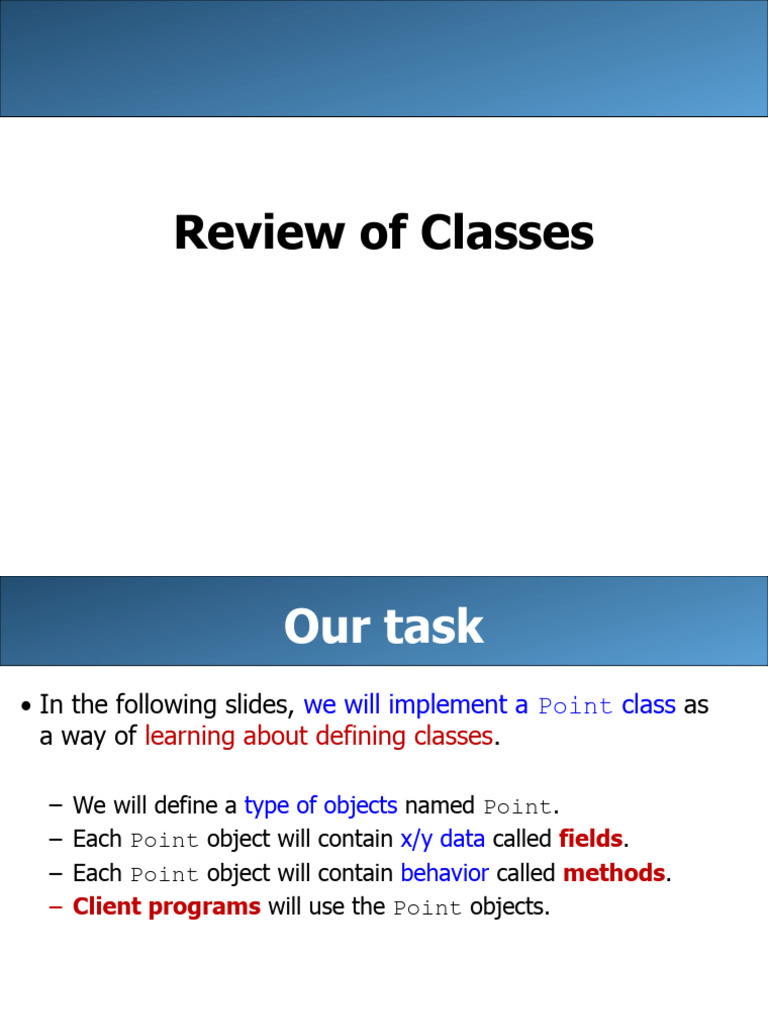 Point Class Implementation Guide | PDF | Class (Computer Programming ...