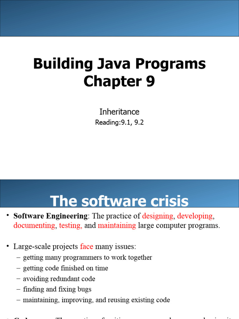 L11. Introduction To Inheritance | PDF | Inheritance (Object Oriented Programming) | Method ...