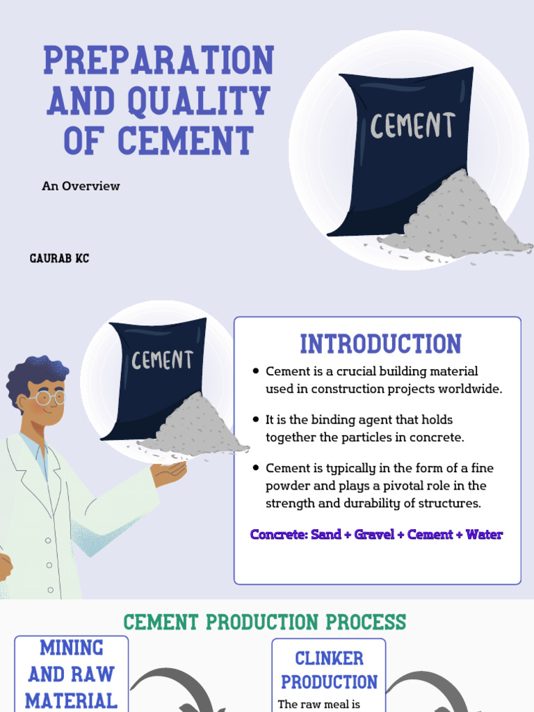 Preparation and Quality of Cement | PDF | Cement | Concrete