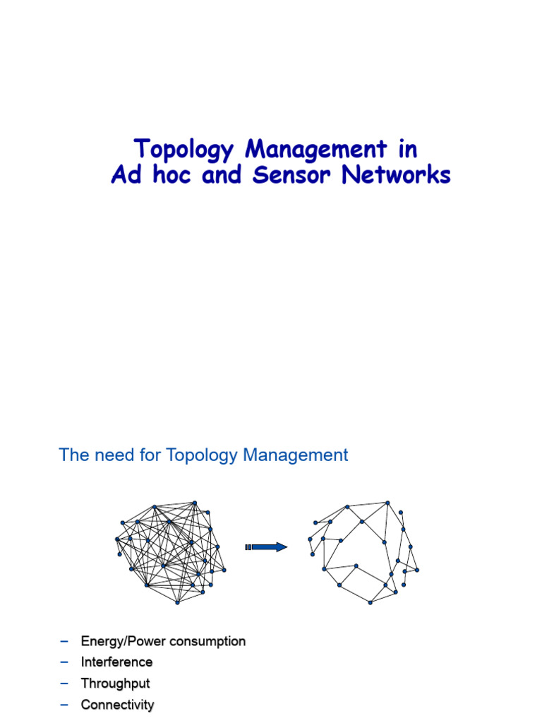Lecture7 Topology | PDF | Wireless Ad Hoc Network | Computer Network