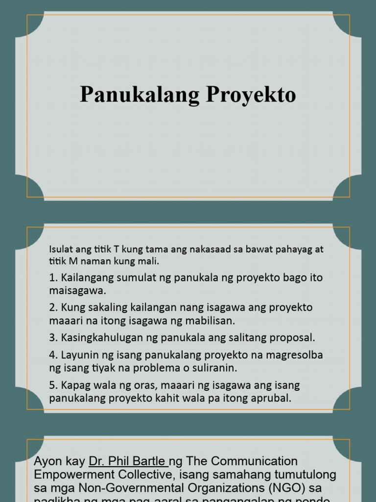 Q2 Module 8 Panukalang Proyekto | PDF
