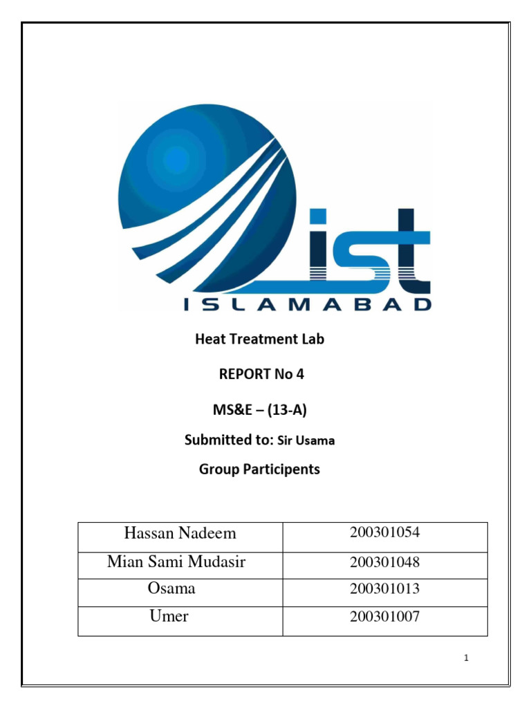Heat Treatment: Tempering Process Report | PDF | Heat Treating | Steel