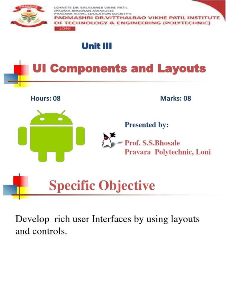 Ui Components And Layouts Pdf