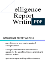 Lesson 14 - Intelligence Report Writing | PDF | Information | Decision ...
