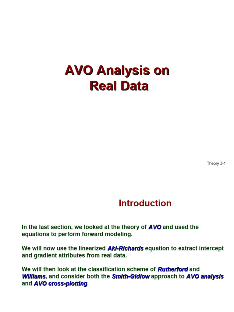 AVO Course 2 | PDF | Applied And Interdisciplinary Physics | Mechanics