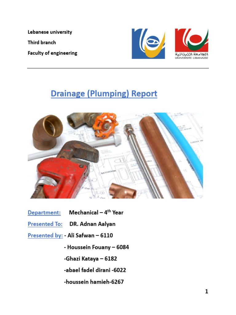Plumping Report New | PDF | Hydraulic Engineering | Civil Engineering