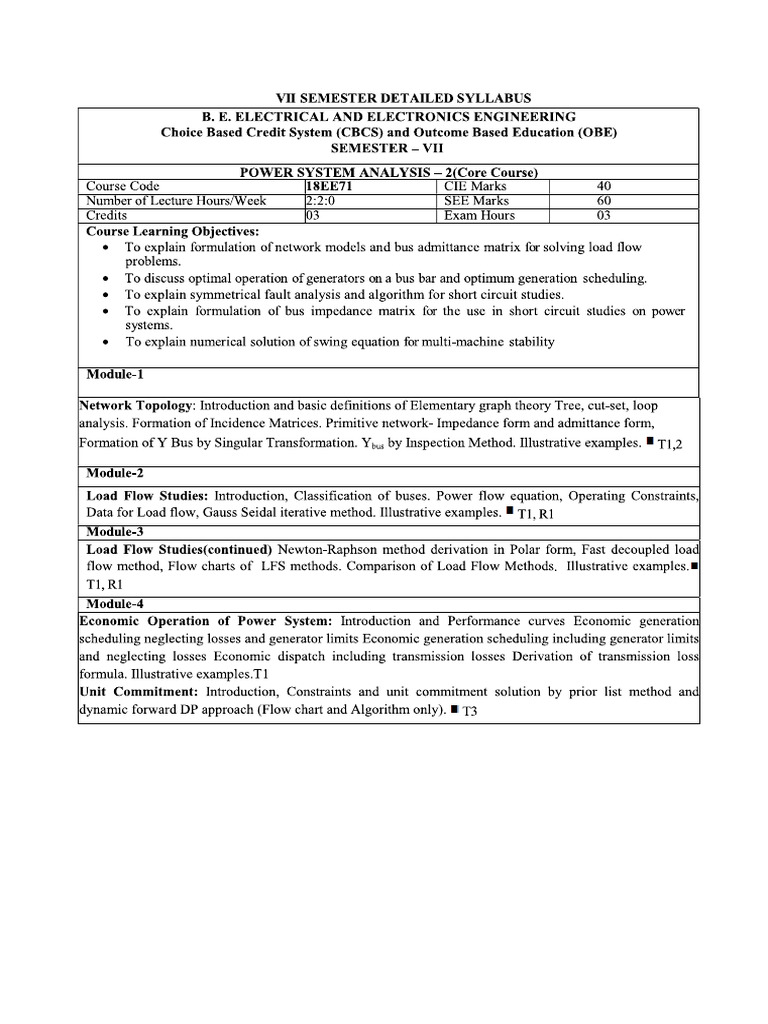 Vtu 18scheme 7TH Sem Syllabus | PDF