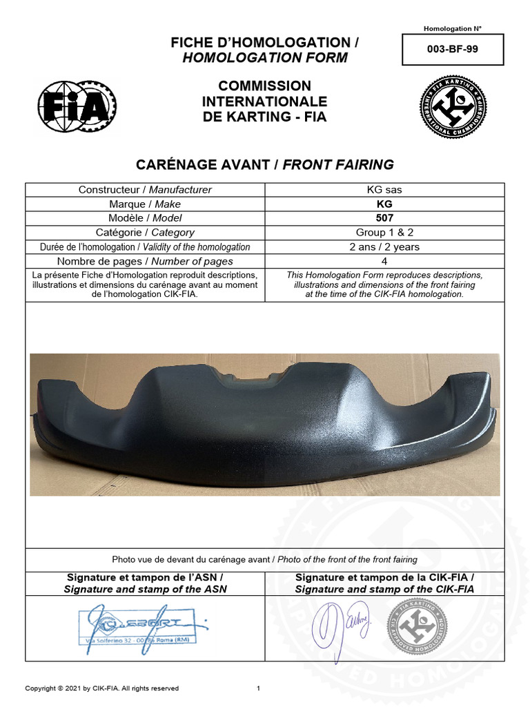 KG Spoiler 507 003-BF-99 | PDF