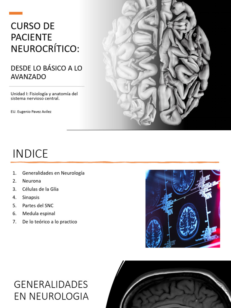 Curso Avanzado de Paciente Neurocrítico | PDF | Sistema nervioso central | Cerebro