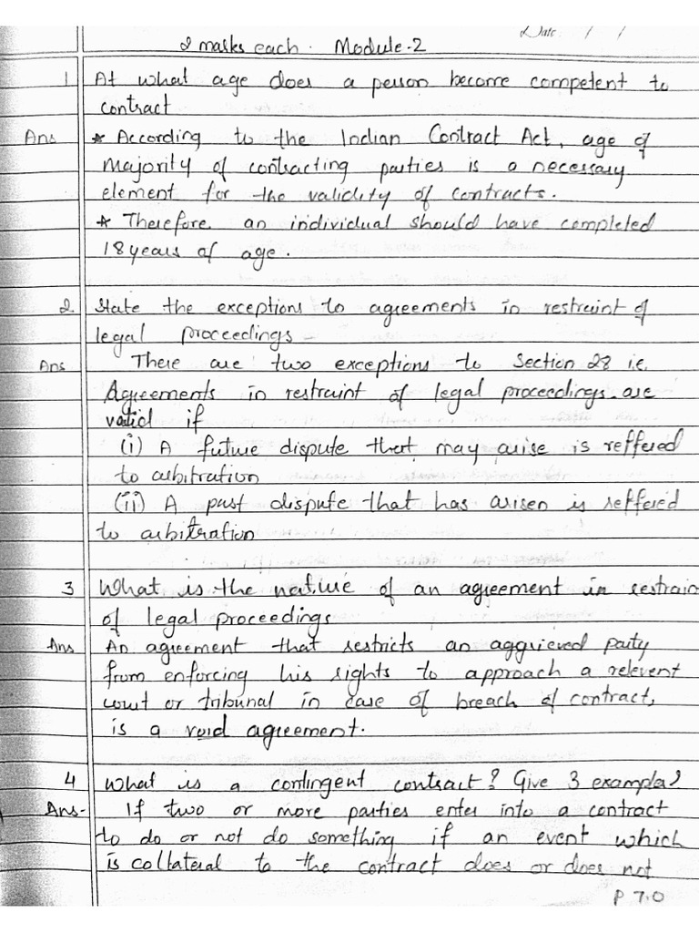 Contract Module 2a (2m) | PDF