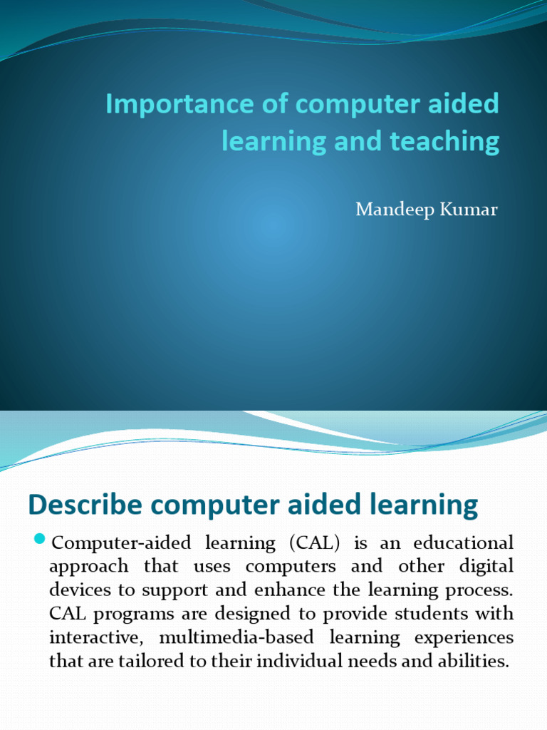 Importance Of Computer Aided Learning And Teaching Pdf Internet Communication