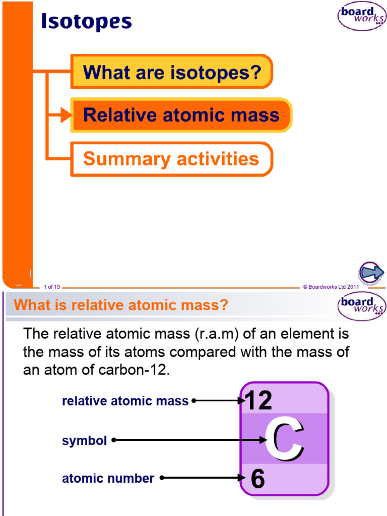 PDF Atomic Mass | PDF | Isotope | Chemical Elements