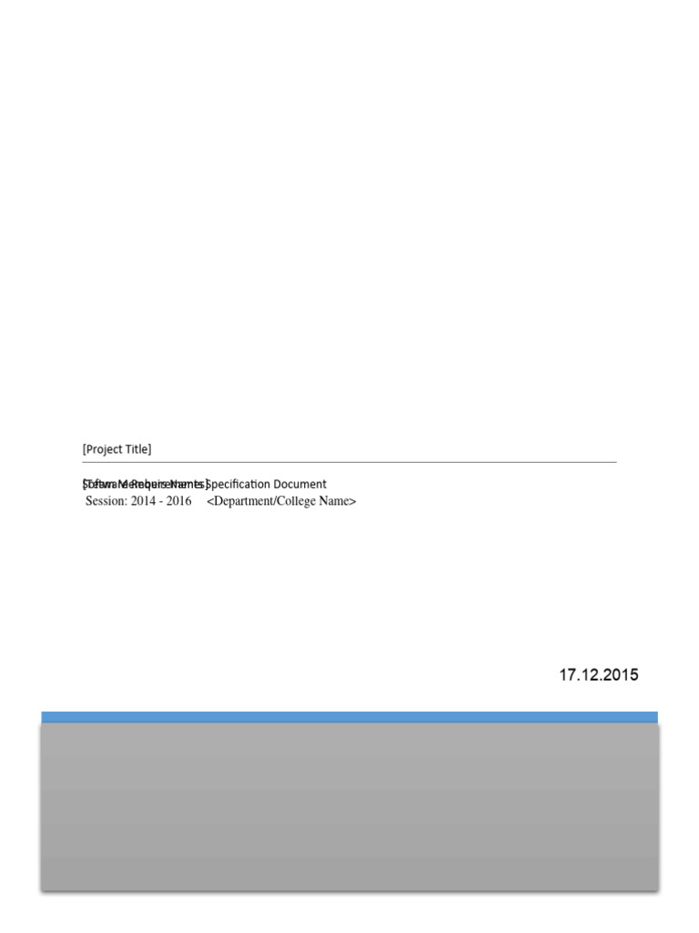 SRS Document Template | PDF | Microsoft Sql Server | Graphical User Interfaces
