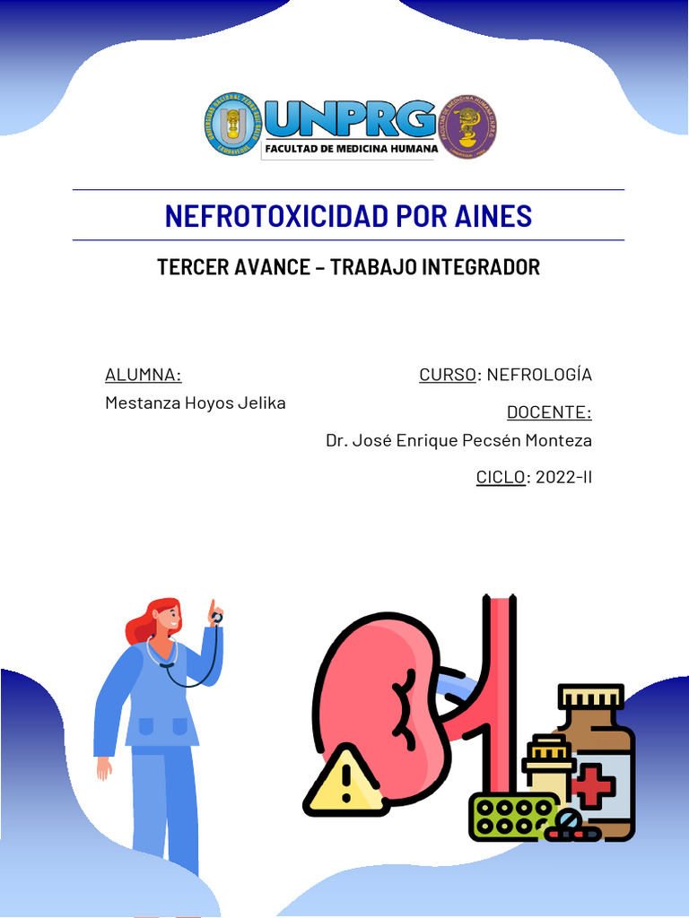 Ti Final - Nefrotoxicidad Por Aines | PDF | Droga anti-inflamatoria ...