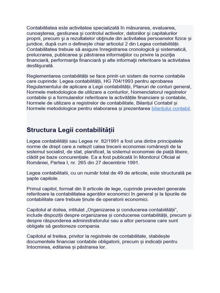 Referat Contabilitate | PDF