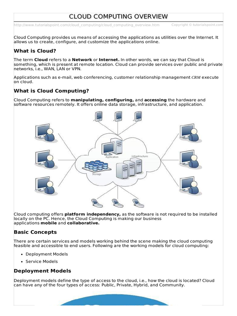 cloud_computing_overview | PDF | Cloud Computing | Software As A Service