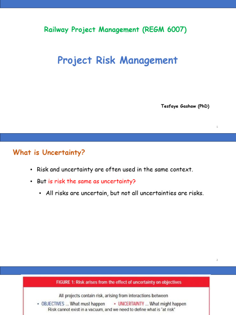 6 Project Risk Management | PDF | Risk | Risk Management