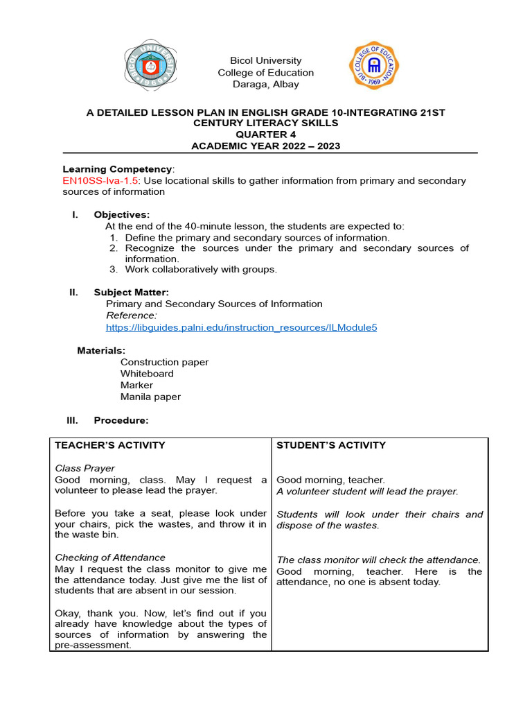 Lesson-Plan Benlac | PDF | Primary Sources | Anne Frank