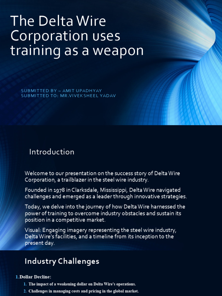 Delta Wire Corporation Uses Training As A Weapon 1 | PDF | Regression ...