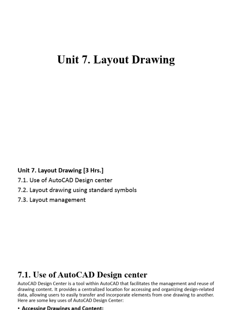 Unit 7 Layout Drawing | PDF | Page Layout | Computing