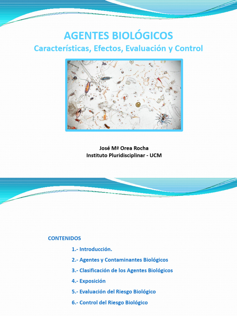 Evaluación y Control de Agentes Biológicos | PDF | Escherichia coli ...