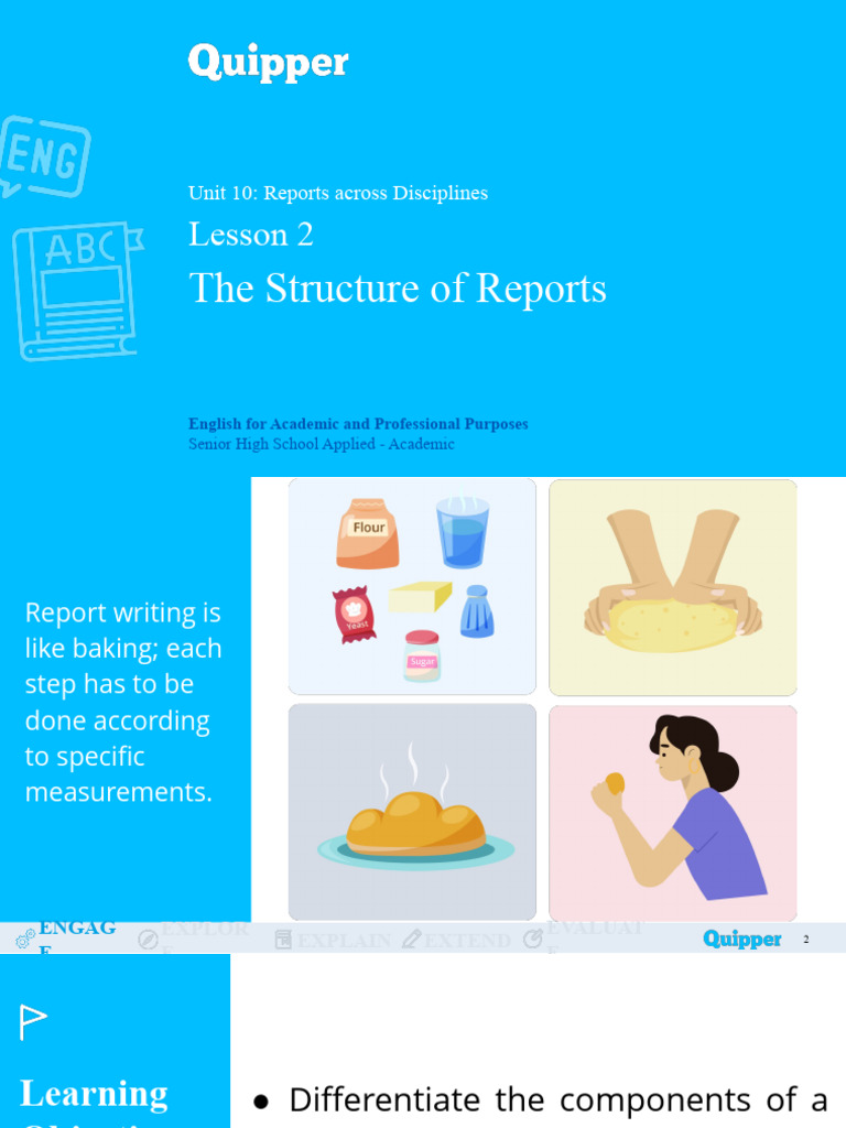 EAP 11 - 12 - UNIT 10 - LESSON 2 - The Structure of Reports | PDF EAP 11 - 12 - UNIT 10 - LESSON 2 - The Structure of Reports | PDF