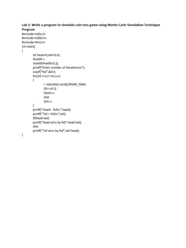 Simulation Lab Programs Pdf Computer Programming Computer Engineering