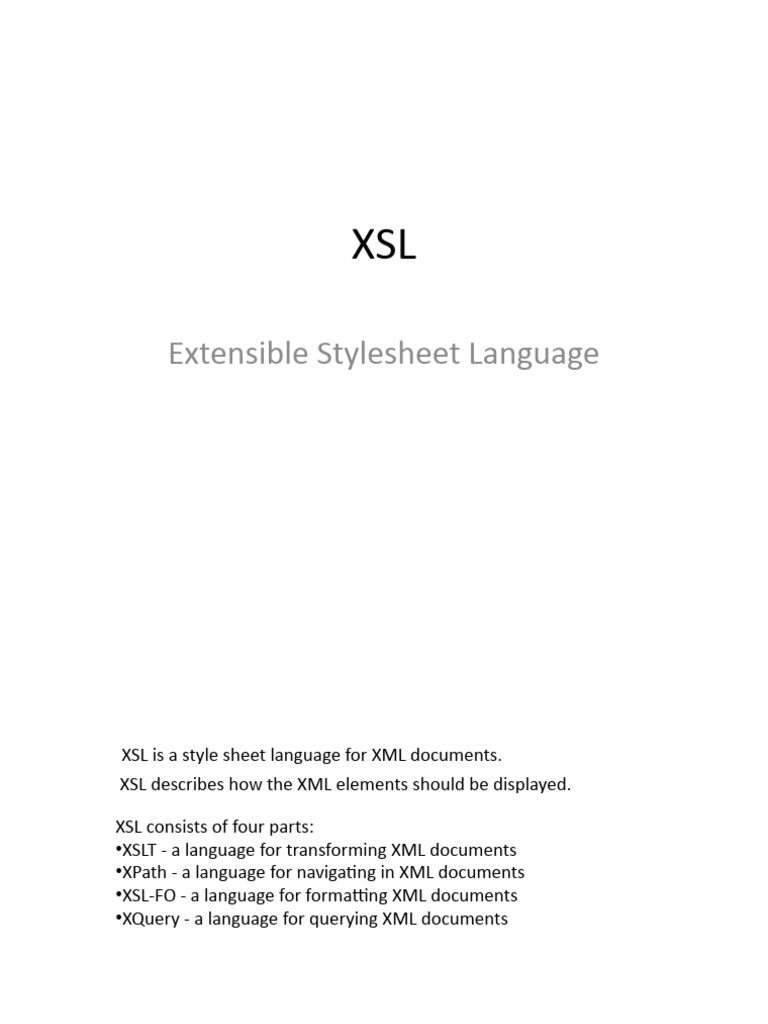 Understanding XSLT for XML Transformation | PDF | Computers