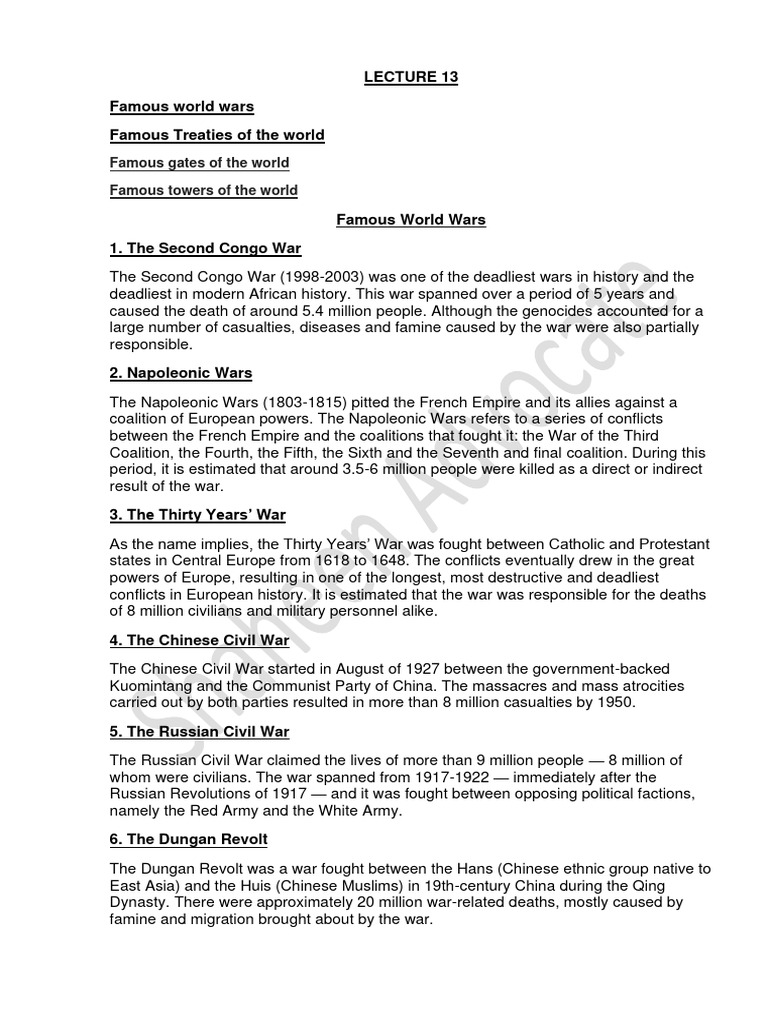 LECTURE 13.pdf UPDATED | PDF | Qing Dynasty | Conflicts