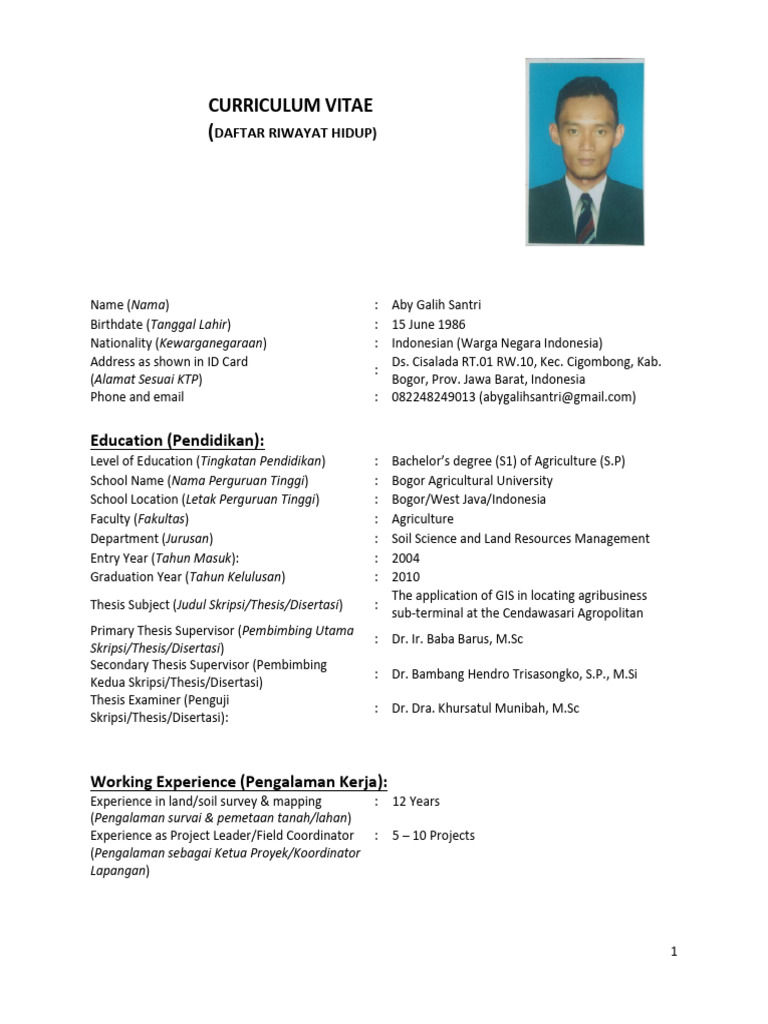CV Aby Galih Santri | PDF | Geographic Information System | Arc Gis