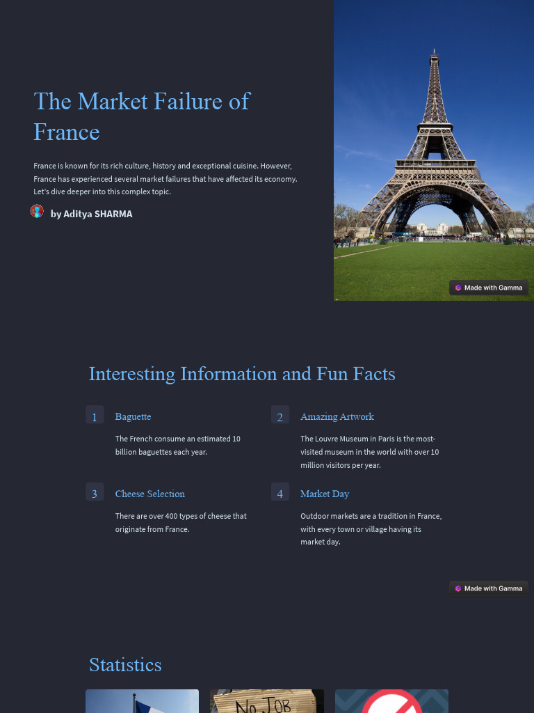 France's Economic Market Failures Explained | PDF | Market (Economics ...