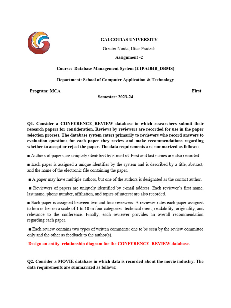 Assignment 2 Unit 1 | PDF | Databases | Computing