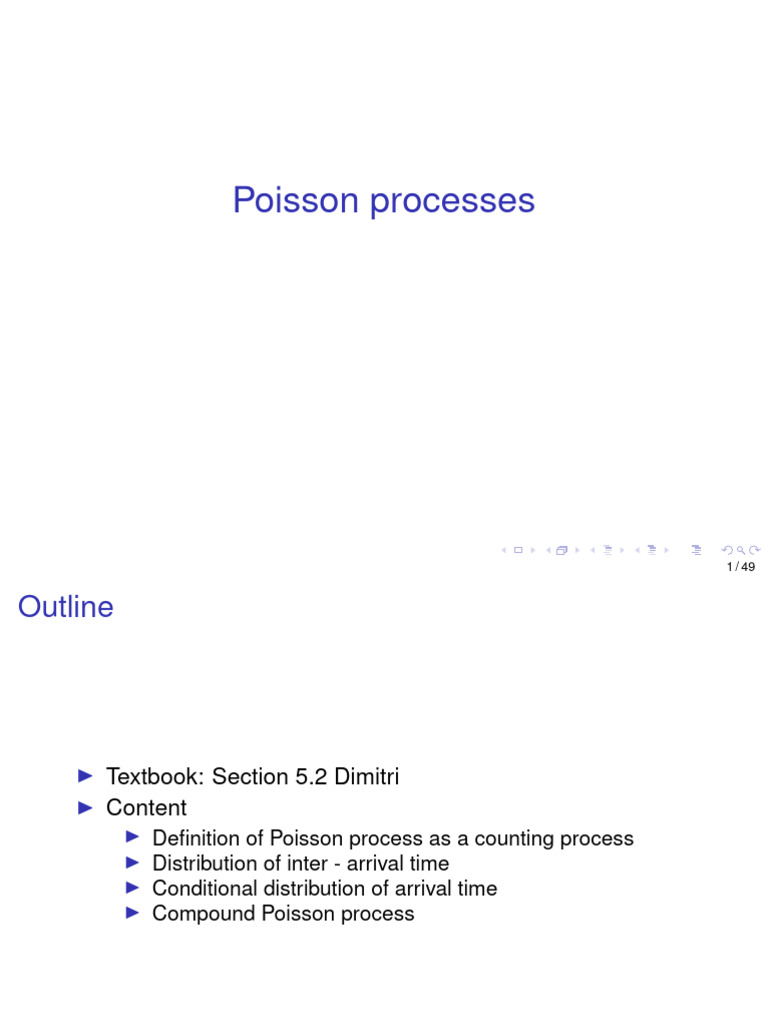 3 - Poisson Process | PDF | Insurance | Risk