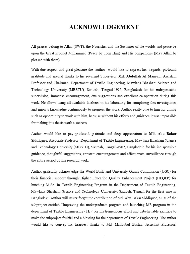 2.ACKNOWLEDGEMENT | PDF | Dye | Dyeing