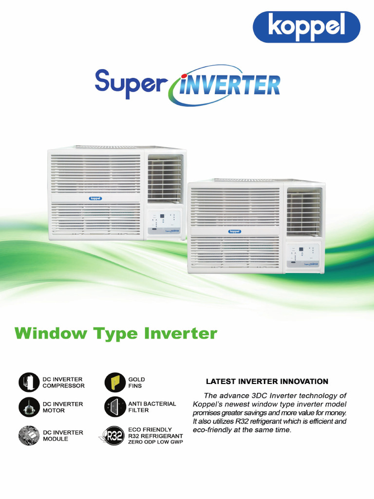 Window Type Inverter Brochure | PDF