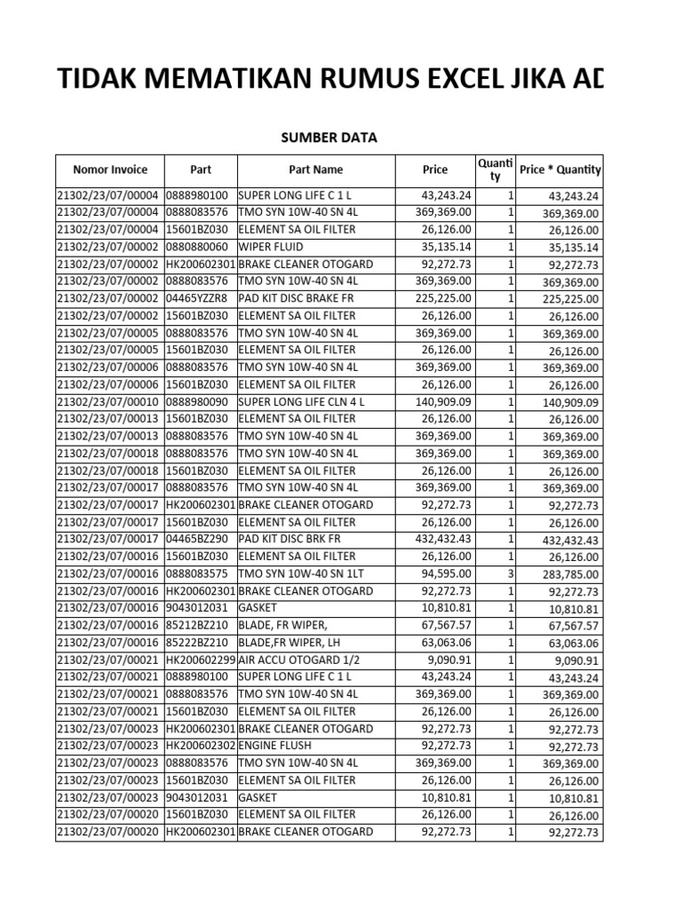 Tes Excel Finance | PDF