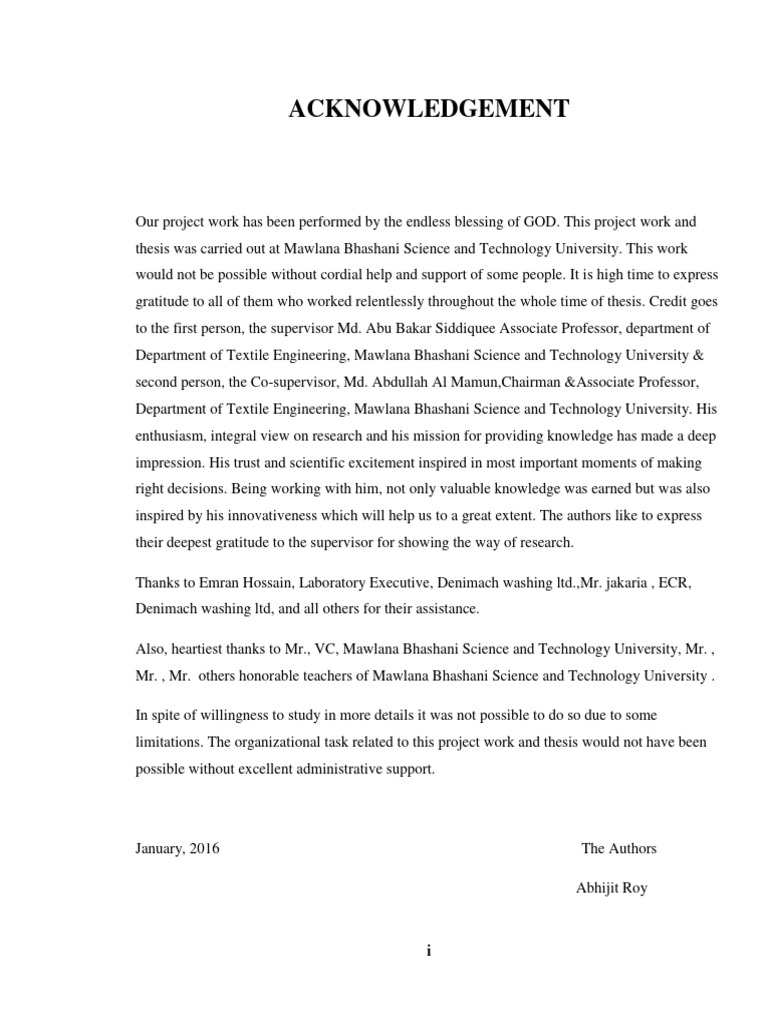 5.....Acknowledgement | PDF | Composite Material | Materials