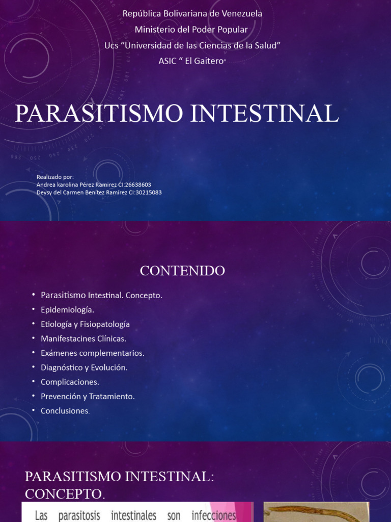 Parasitismo Intestinal | PDF | Inmunología | Gastroenterología