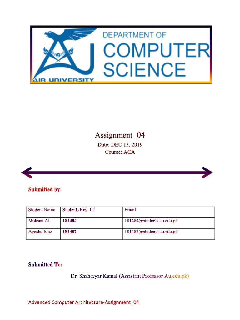 Assignment 04 Solutionwithsolution | PDF | Cpu Cache | Cache (Computing)