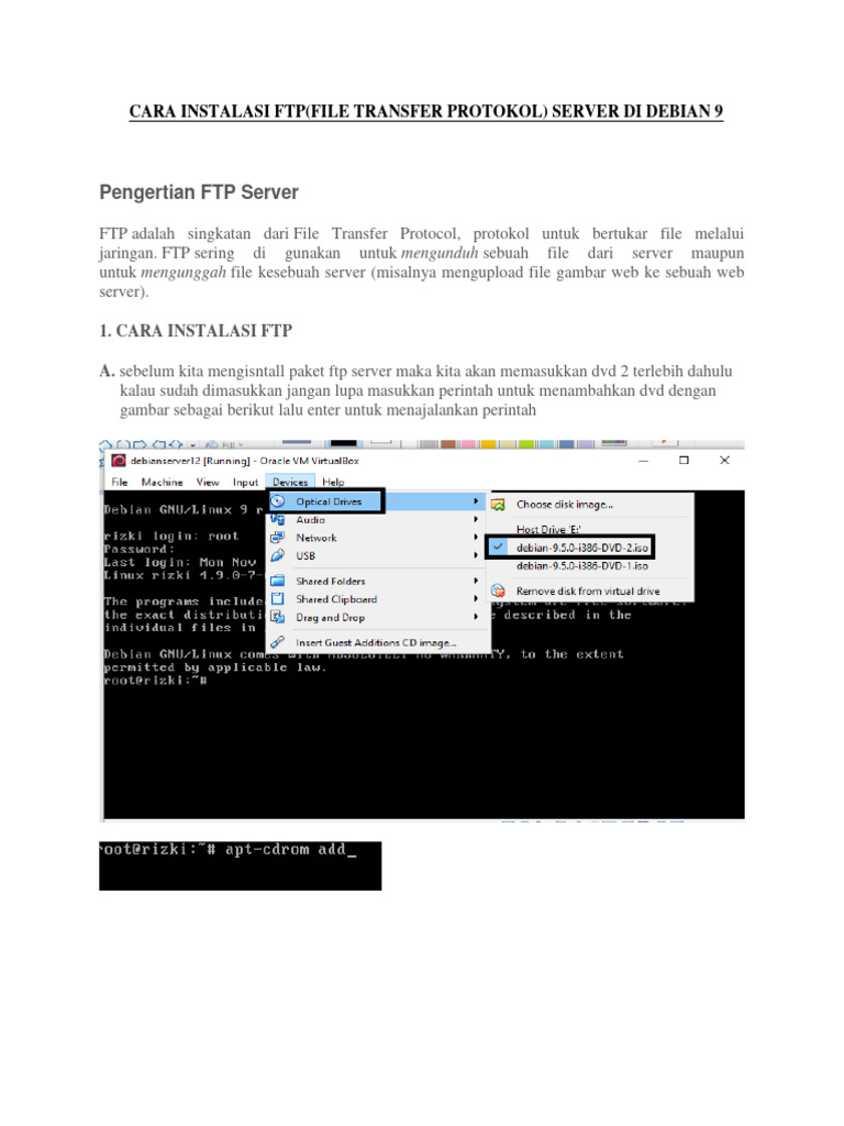 Cara Instalasi FTP | PDF