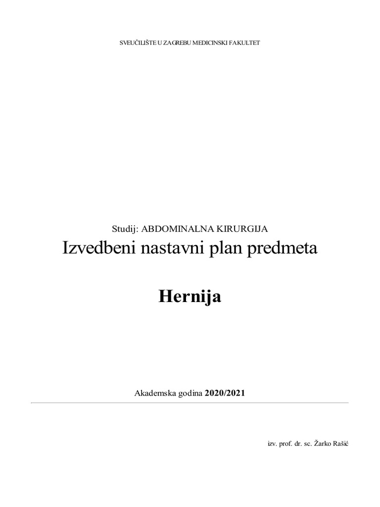 1 Hernija | PDF