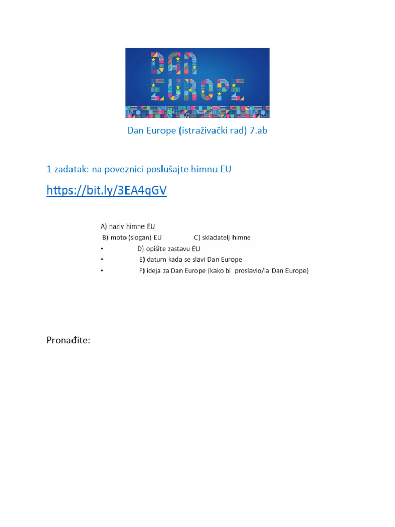 Dan Europe Projekt Novo 2022 | PDF
